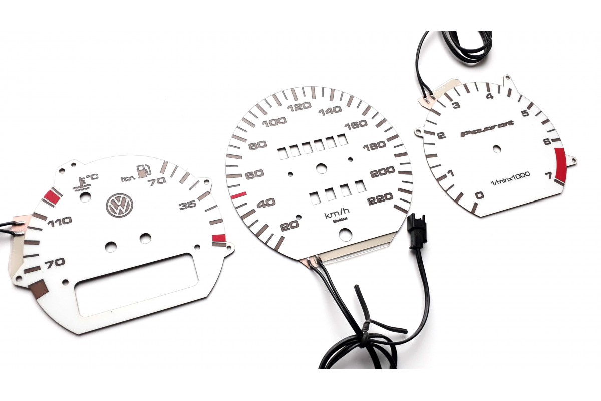 Volkswagen Passat B3 & B4 design 3 plasma tacho glow gauges ...
