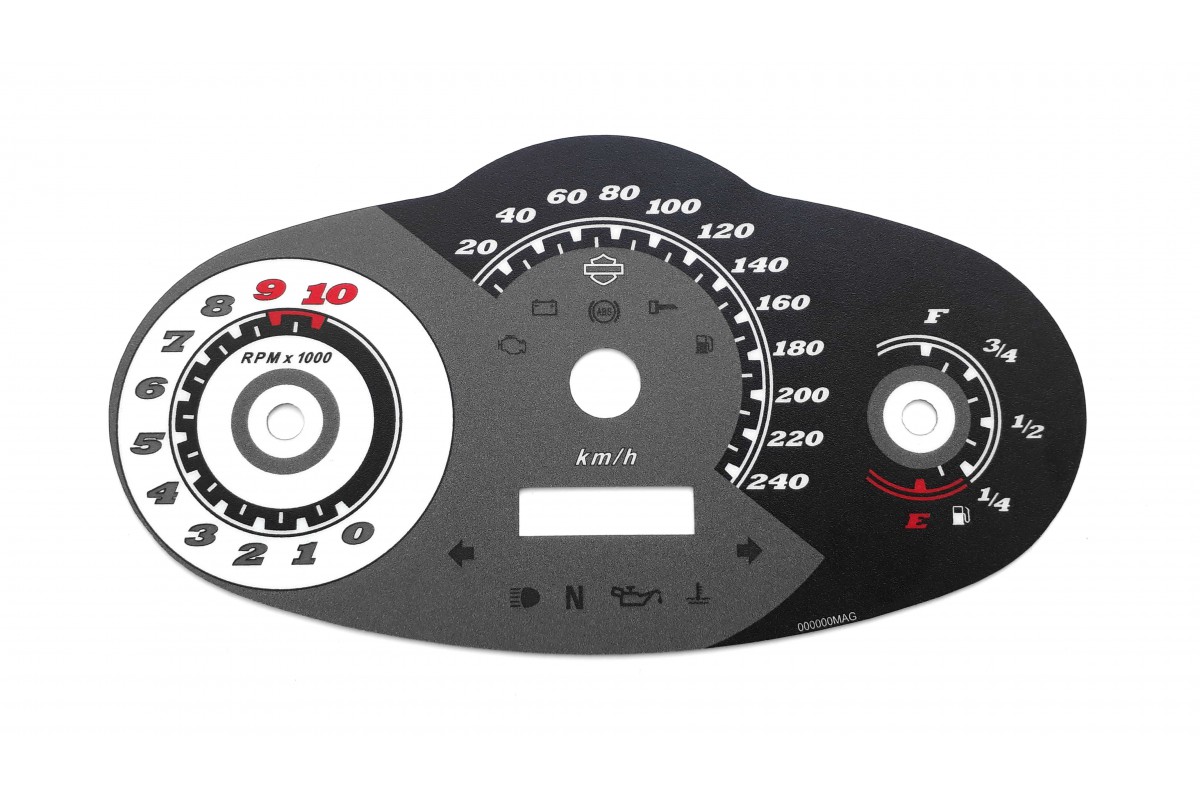 Harley-Davidson V-Rod Muscle - replacement instrument cluster dials ...