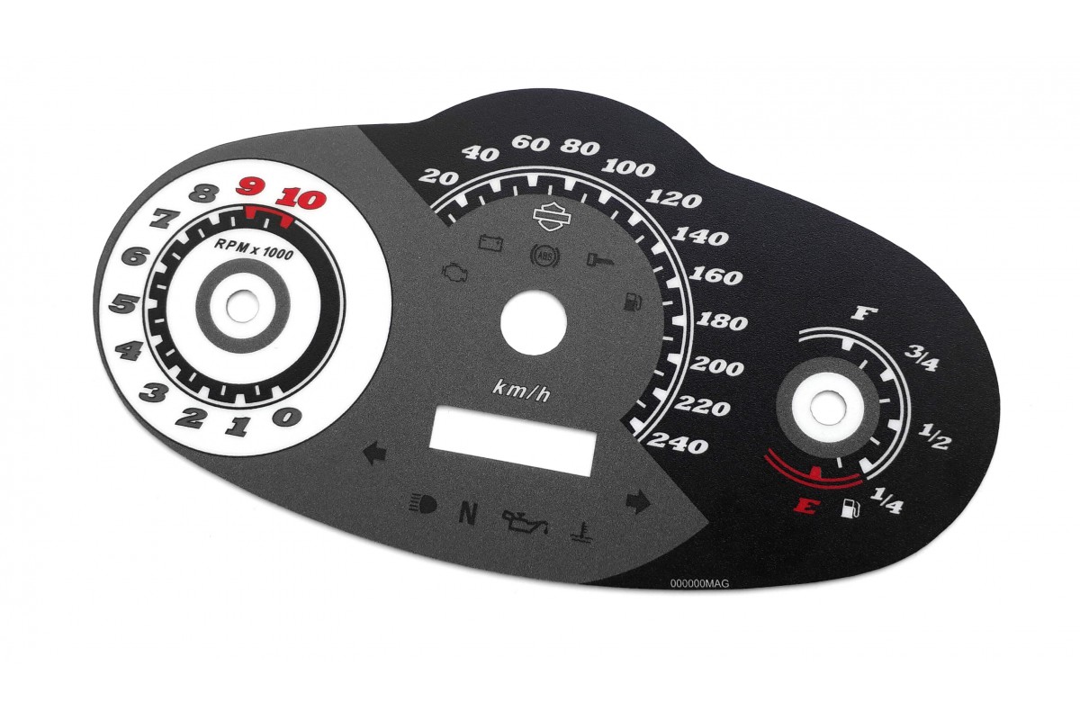 Harley-Davidson V-Rod Muscle - replacement instrument cluster dials ...