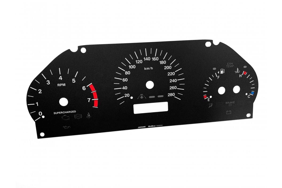 Jaguar XK8 / XKR (X100) - Replacement instrument cluster dials, face ...