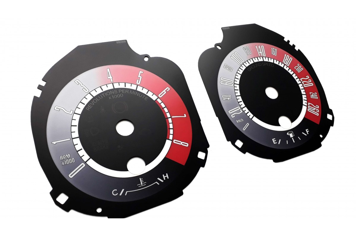 Ford Mustang (from 2015) - custom replacement instrument cluster dials ...