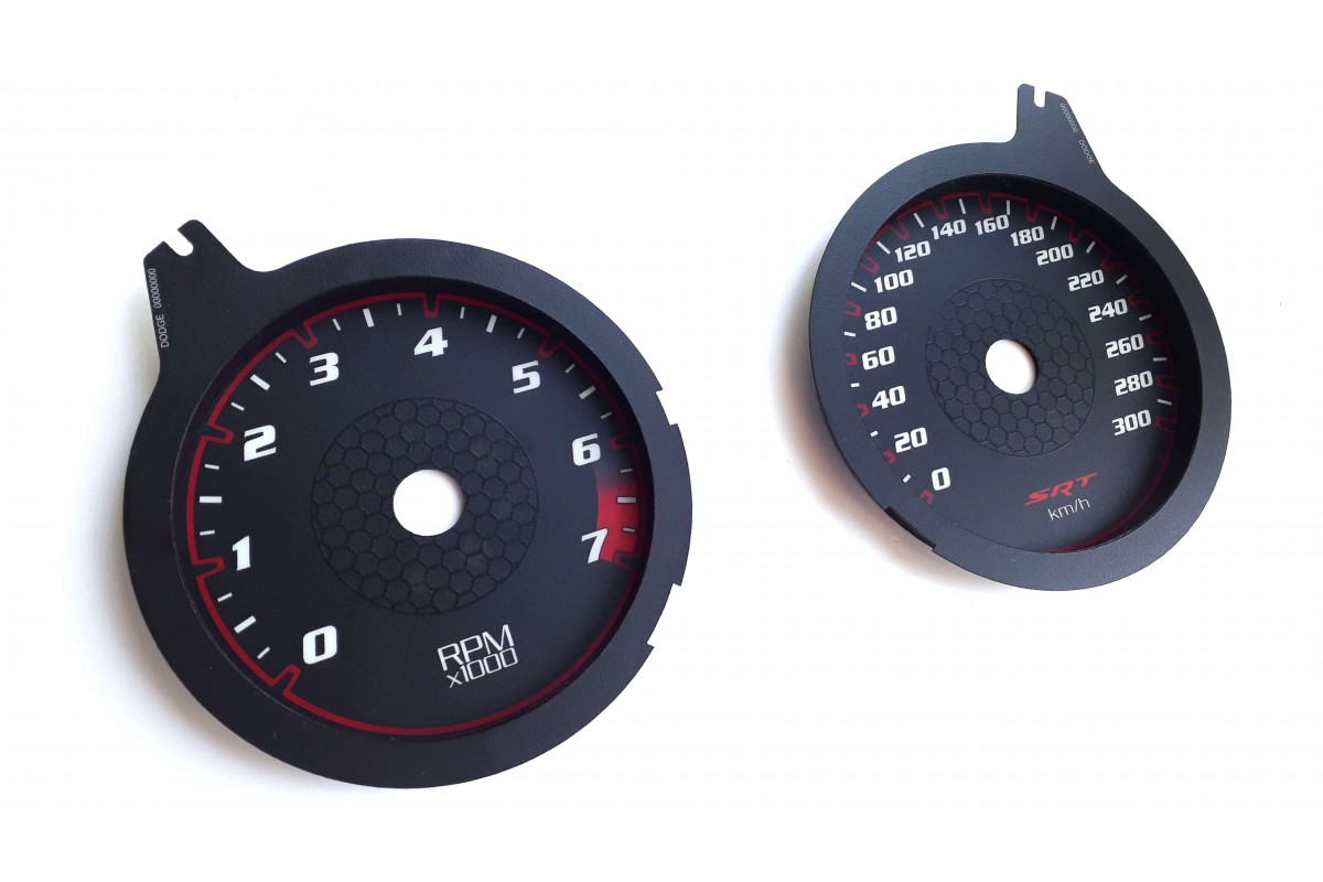 Dodge Charger SRT - replacement tacho dials, counter faces gauges MPH ...