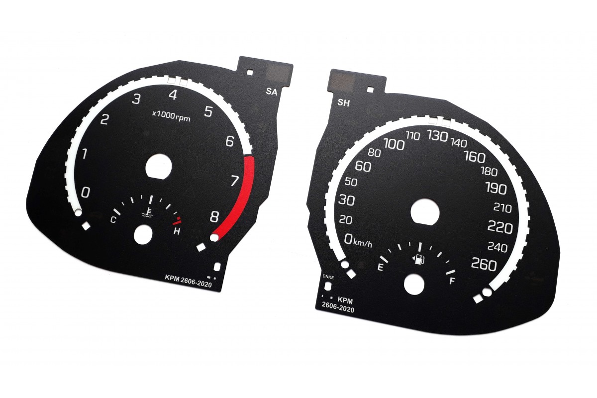 Hyundai Santa Fe 3 - replacement instrument cluster dials, face tacho ...