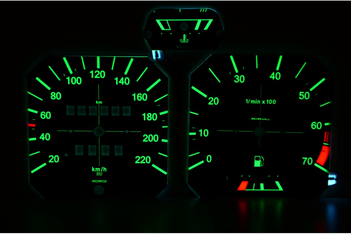 Volkswagen Golf MK1 plasma tacho glow gauges tachoscheiben dials