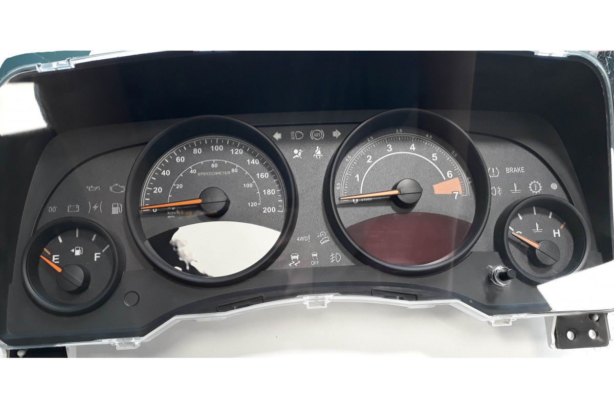 Jeep Compass - replacement tacho dials counter gauges MPH to km/h USA