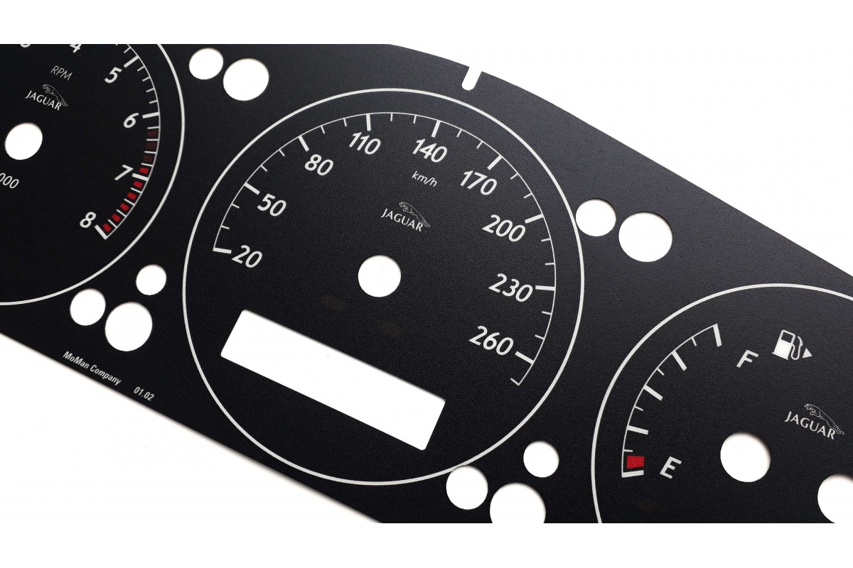 Jaguar XJ X350, X358 - Replacement tacho dials, gauges faces ...