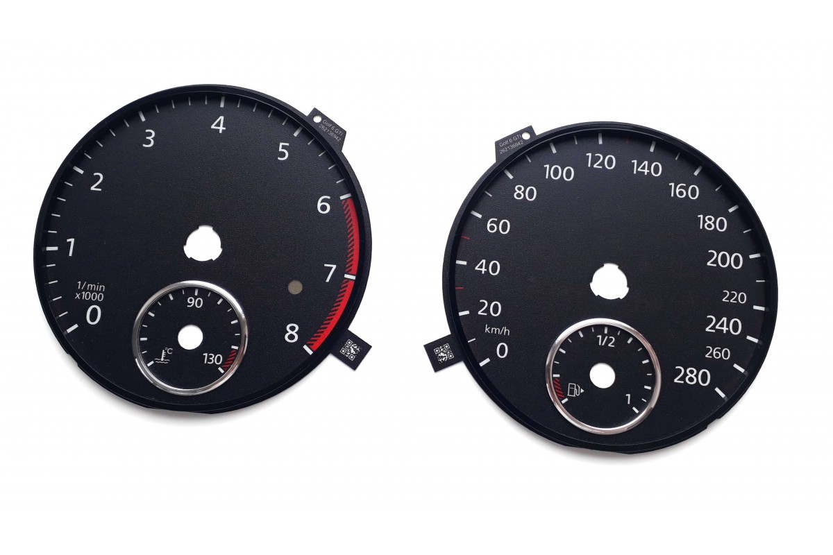 Volkswagen Golf 6 MK6 GTI - Replacement tacho dials, gauges, faces ...