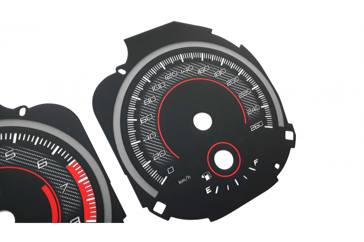 Ford Mustang from 2015+ custom ROUSH STYLE speedo replacement ...