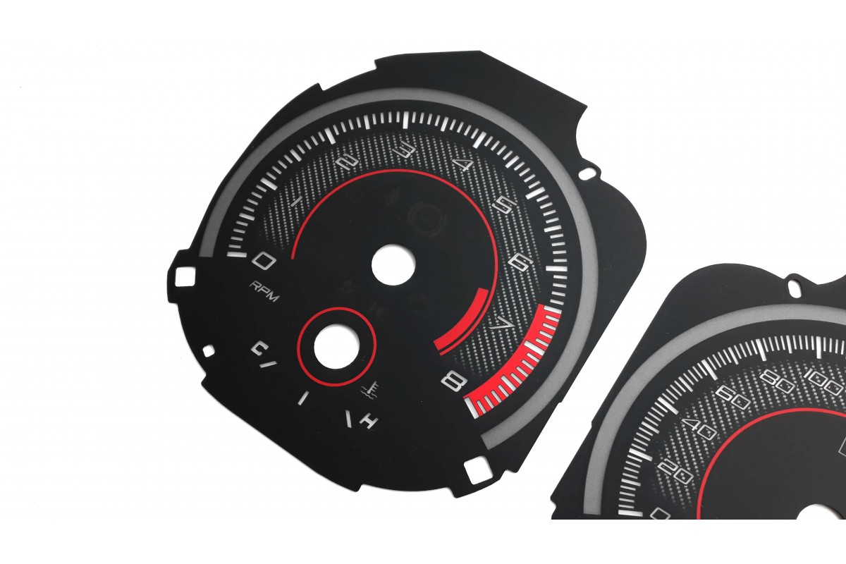 Ford Mustang from 2015+ custom ROUSH STYLE speedo replacement ...