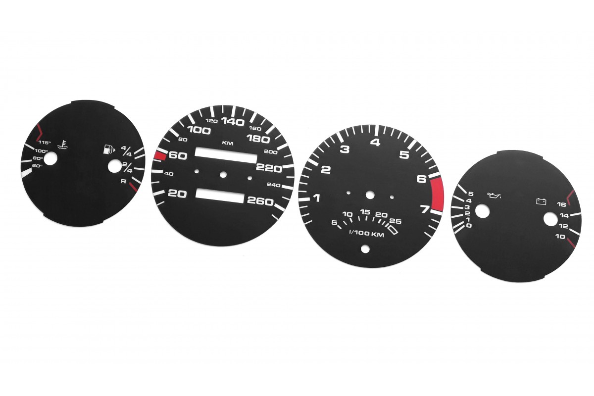 Porsche 928 944 - Replacement tacho dials gauges speedo - converted ...