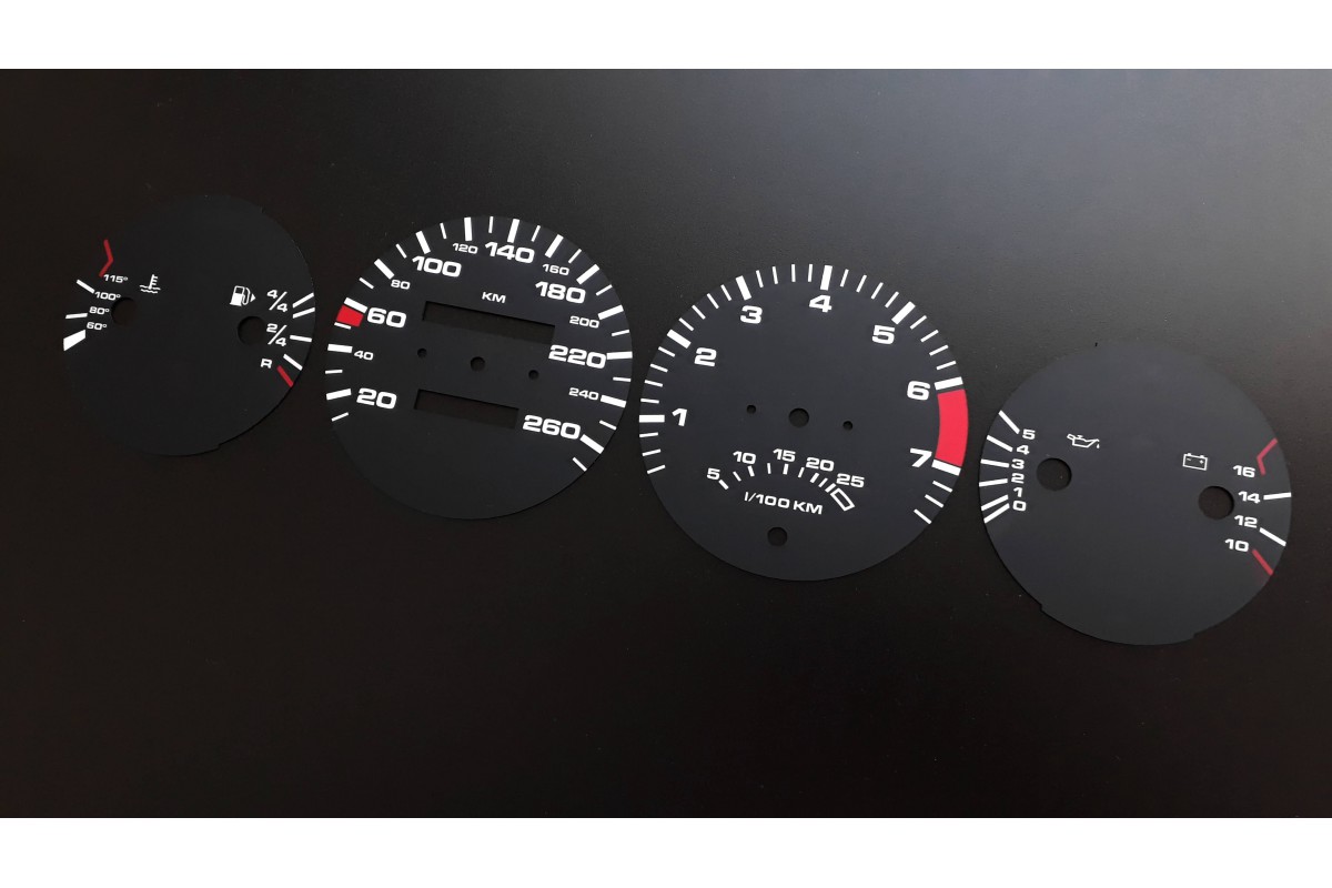 Porsche 928 944 - Replacement tacho dials gauges speedo - converted ...