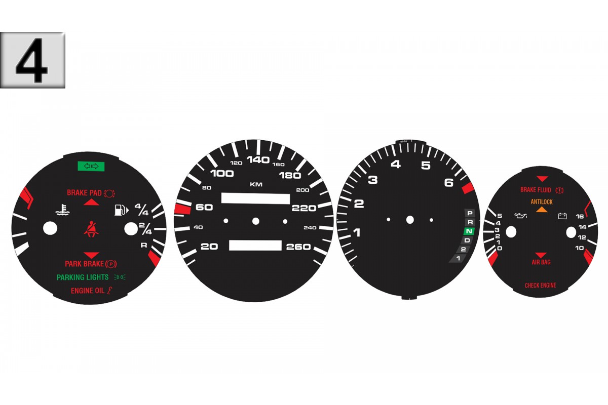 Porsche 928 944 - Replacement tacho dials gauges speedo - converted ...