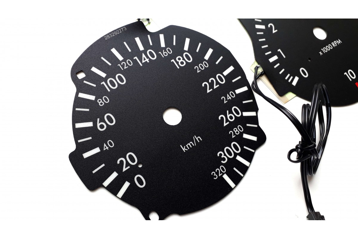 Toyota Supra MK4 design original PLASMA TACHO GLOW GAUGES TACHOSCHEIBEN ...