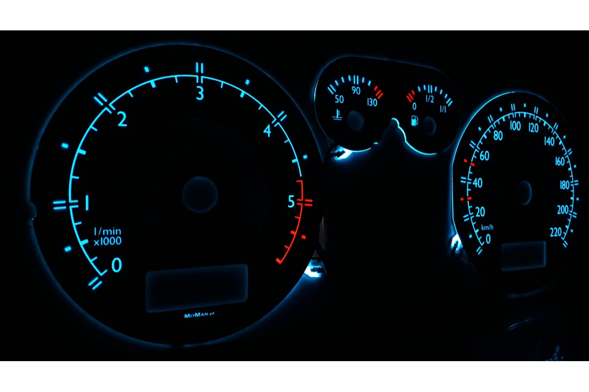 Volkswagen Transporter T5 / Multivan T5 Design 1 PLASMA TACHO GLOW ...