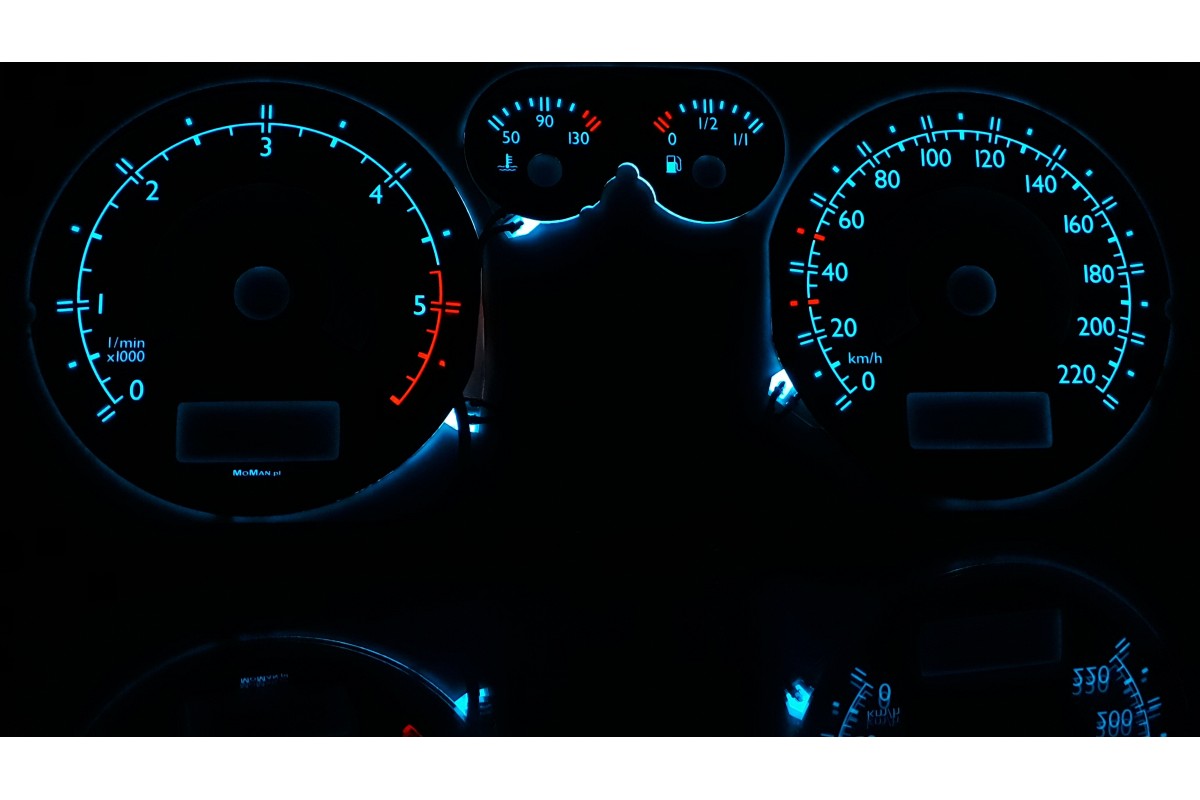 Volkswagen Transporter T5 / Multivan T5 Design 1 PLASMA TACHO GLOW ...