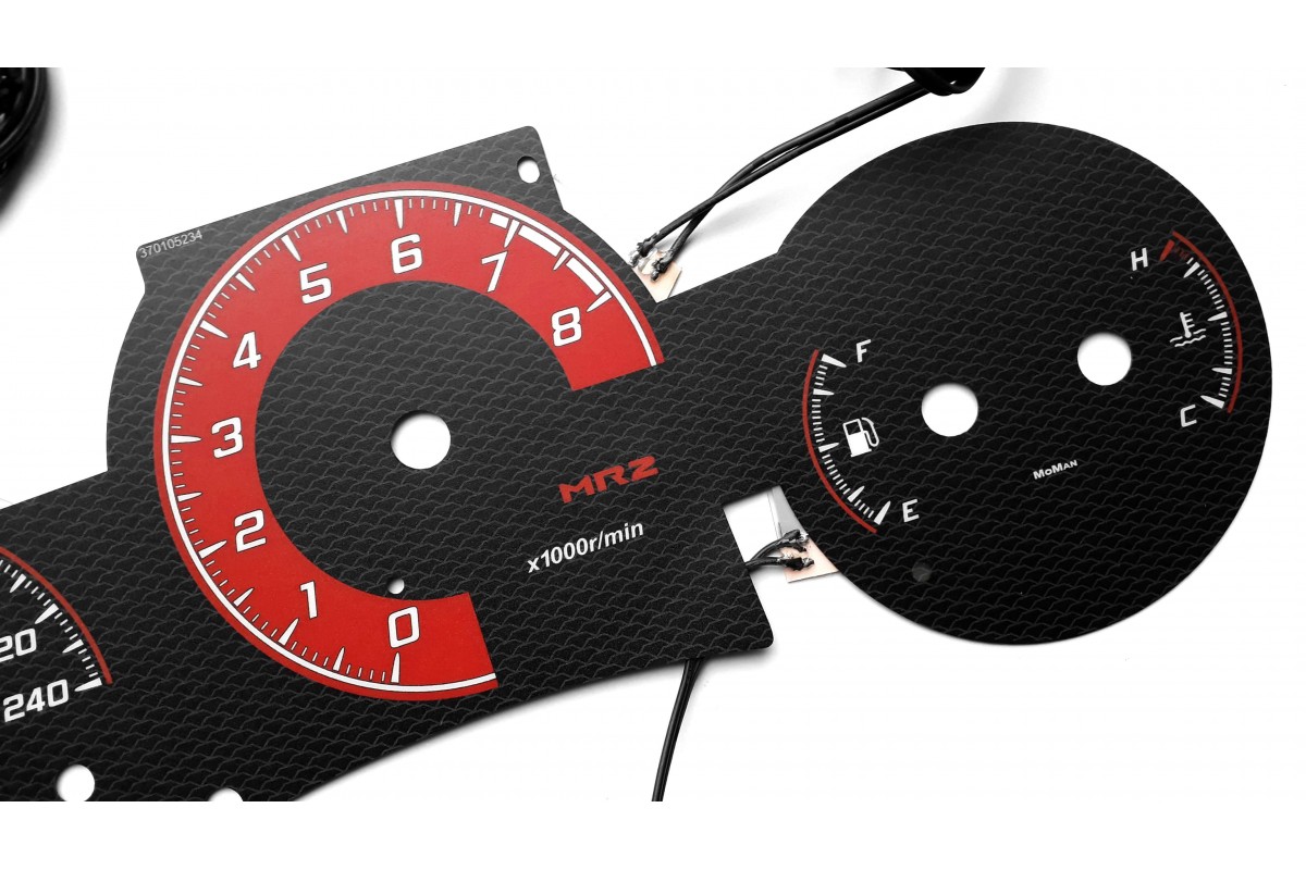 Toyota MR2 - 3gen. - design 4 plasma tacho glow gauges tachoscheiben dials