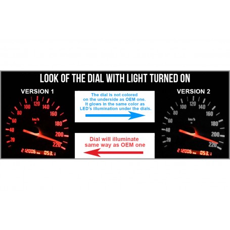 BMW E39 Alpina speedo replacement MPH km/h instrument cluster dials ...