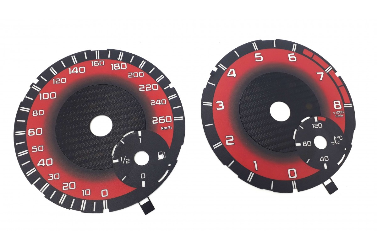 MERCEDES-BENZ SL R231 - replacement tacho dials speedo gauges RED ...