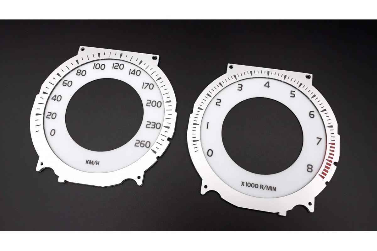 Volvo S60 V60 XC60 S80 V70 XC70 - Polar Design replacement dial EU Scale