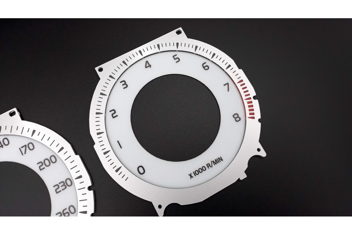 Volvo S60 V60 XC60 S80 V70 XC70 - Polar Design replacement dial EU Scale