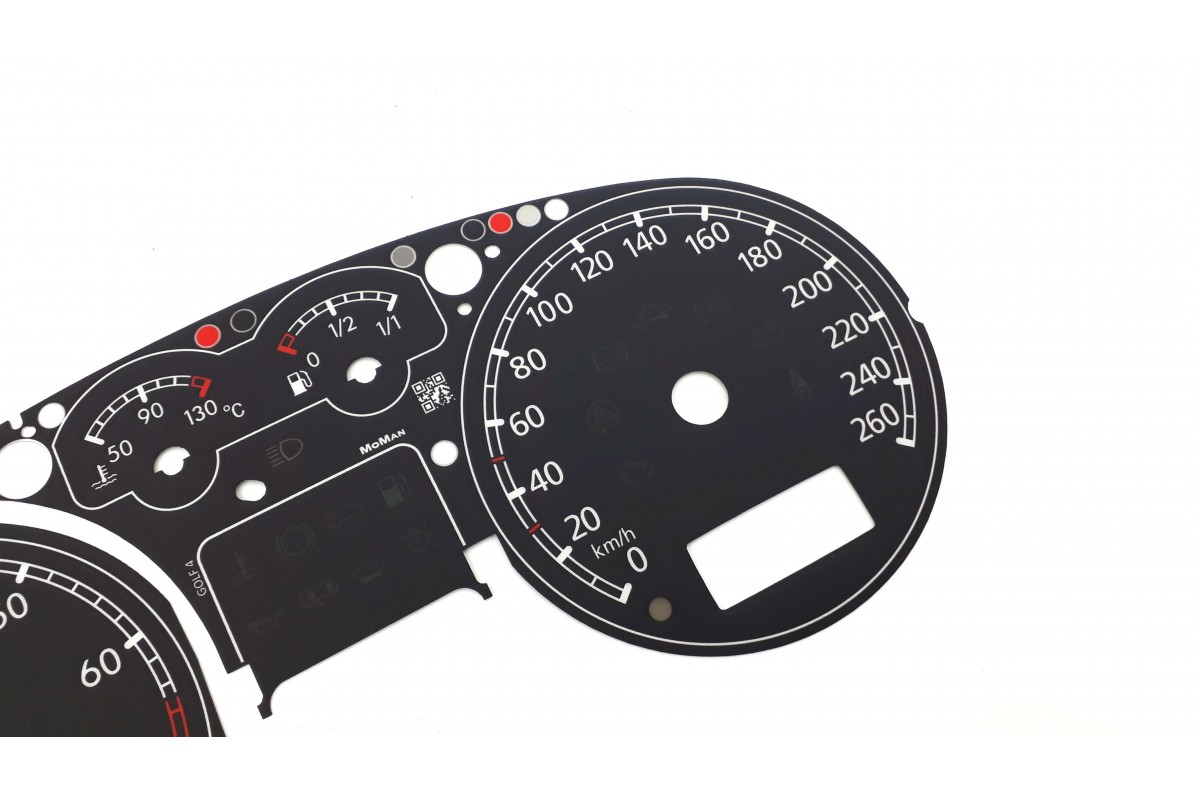 Volkswagen Golf 4 MK4 like R32 - Custom Replacement tacho dials tuning ...