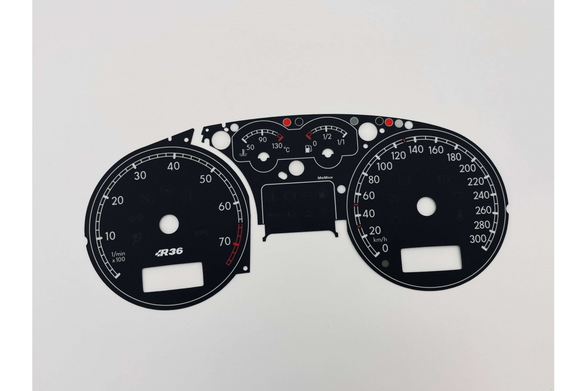 Volkswagen Golf 4 MK4 like R32 - Custom Replacement tacho dials tuning ...