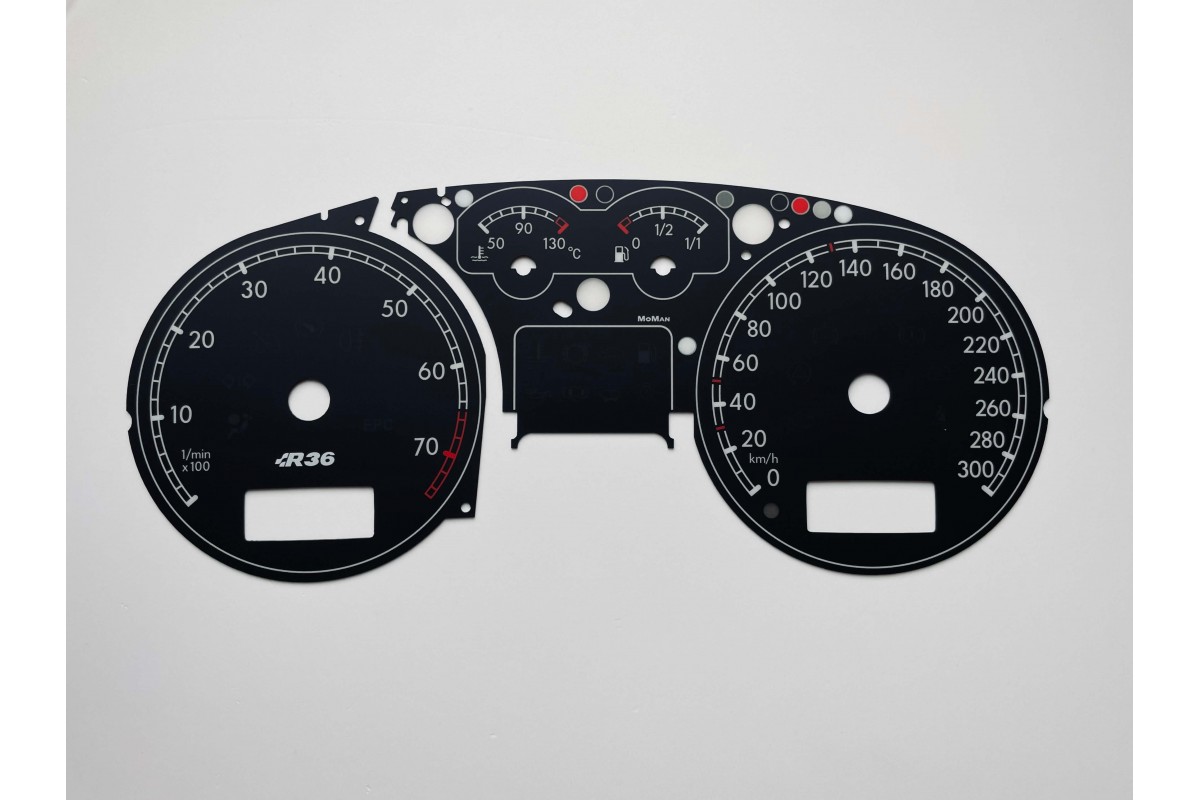 Volkswagen Golf 4 MK4 like R32 - Custom Replacement tacho dials tuning ...