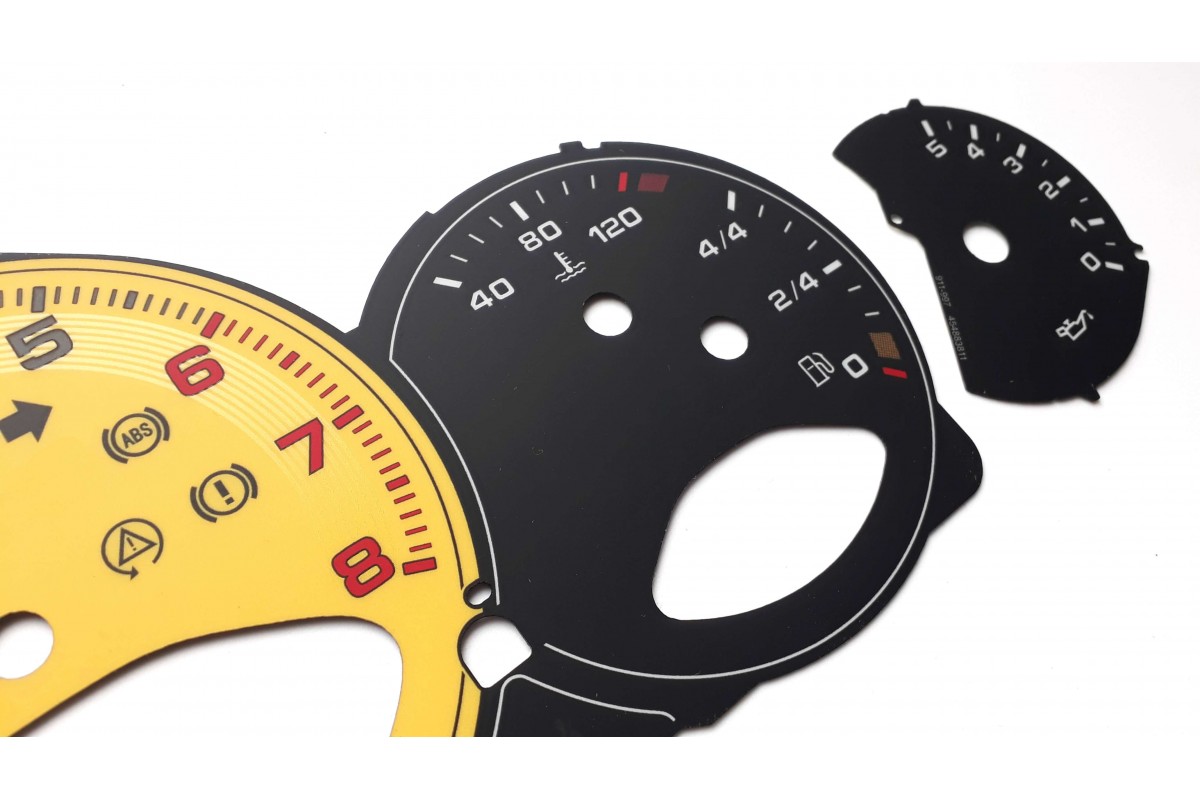 Porsche 911 - model 997 - Replacement tacho dial - converted from MPH ...