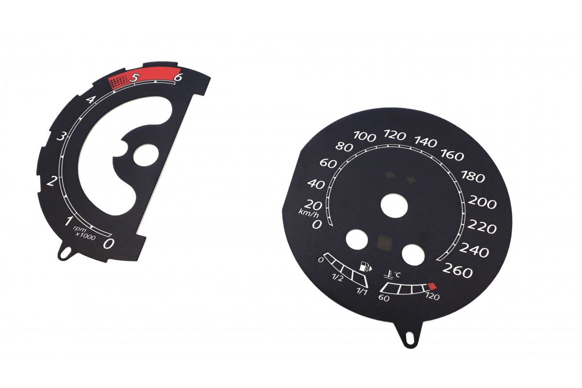 Ford Convers+, S-MAX, Ford Mondeo Mk4 - converted tacho dial from MPH ...