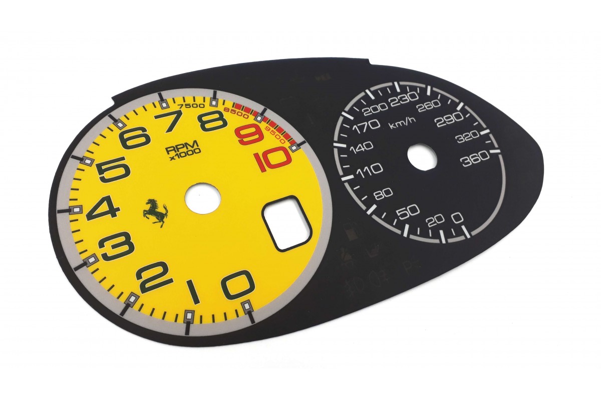 Ferrari 599 GTB Fiorano GTO replacement tacho dials, face counter ...