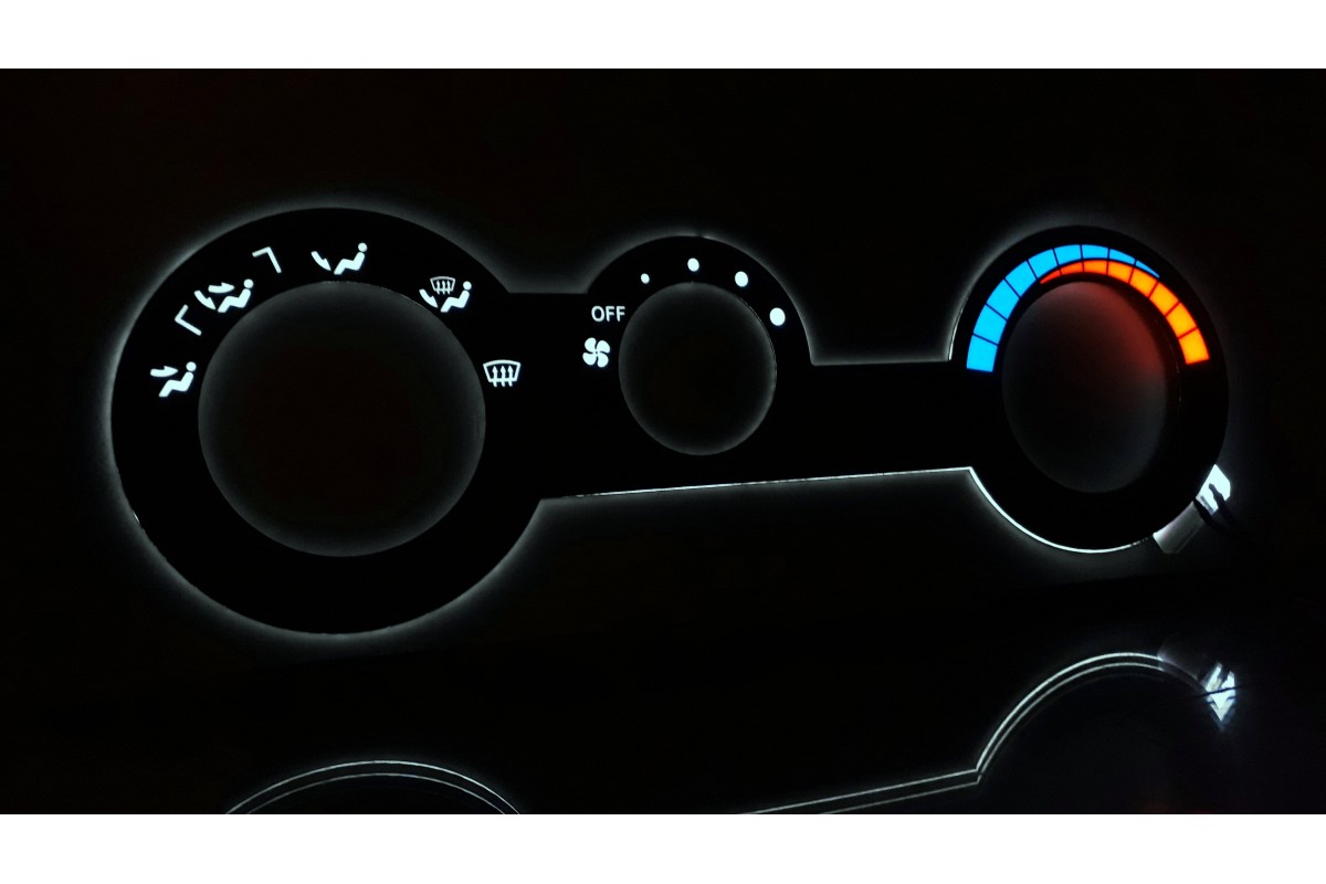 Mitsubishi Eclipse 2G OEM design- heater control panel backlight