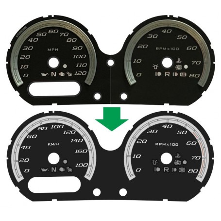 Harley Davidson STREET GLIDE, ELECTRA - REPLACEMENT TACHO DIAL, FACE ...
