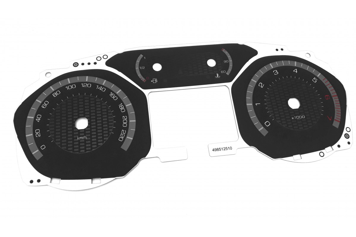 Peugeot Rifter GT Line- replacement instrument cluster dials, face ...