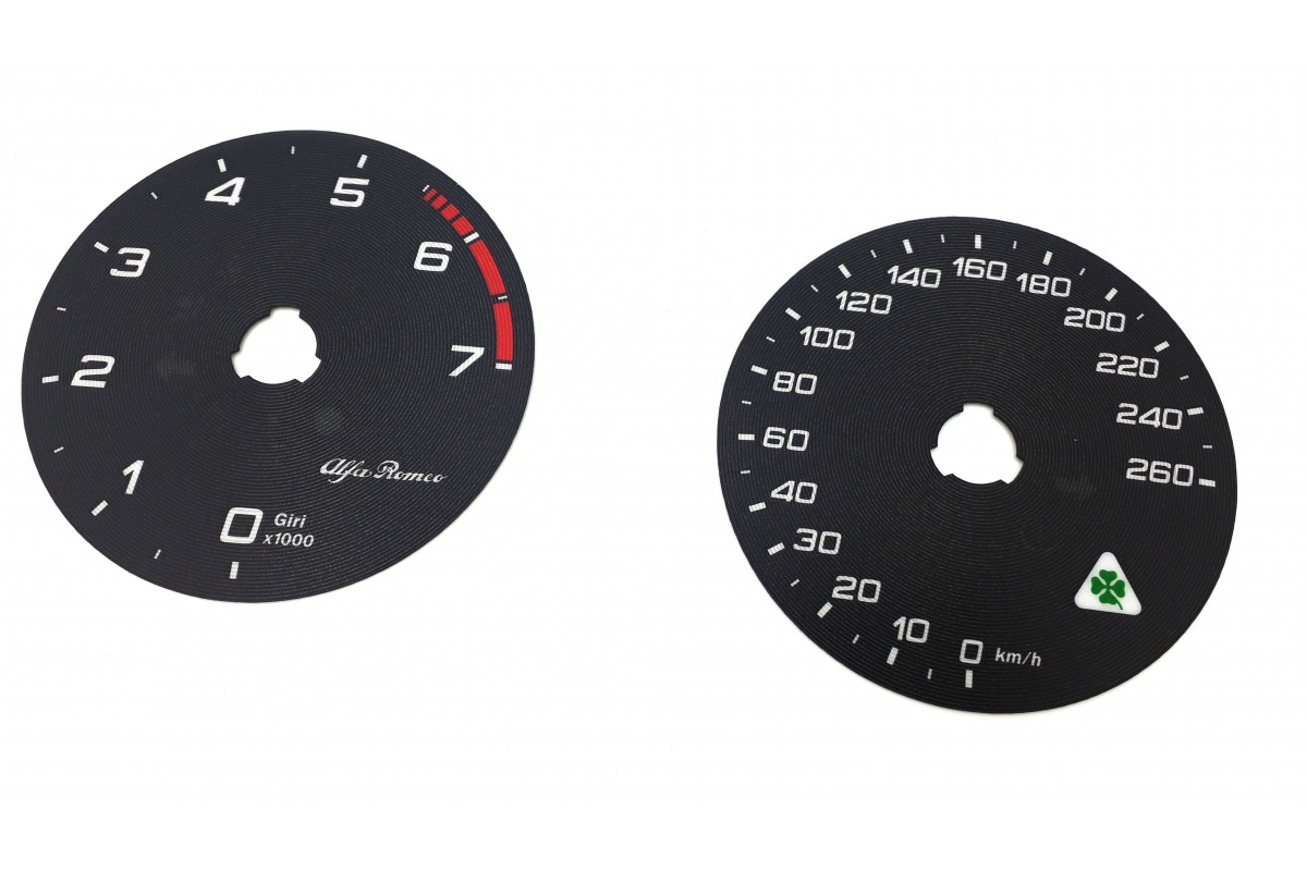 Alfa Romeo Stelvio in QUADRIFOGLIO style - Replacement tacho dials ...