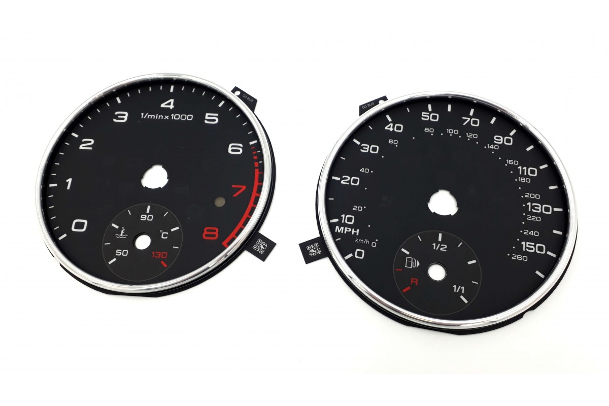 Volkswagen Golf 6 MPH to Kmh Conversion Dials Faces for imported ...