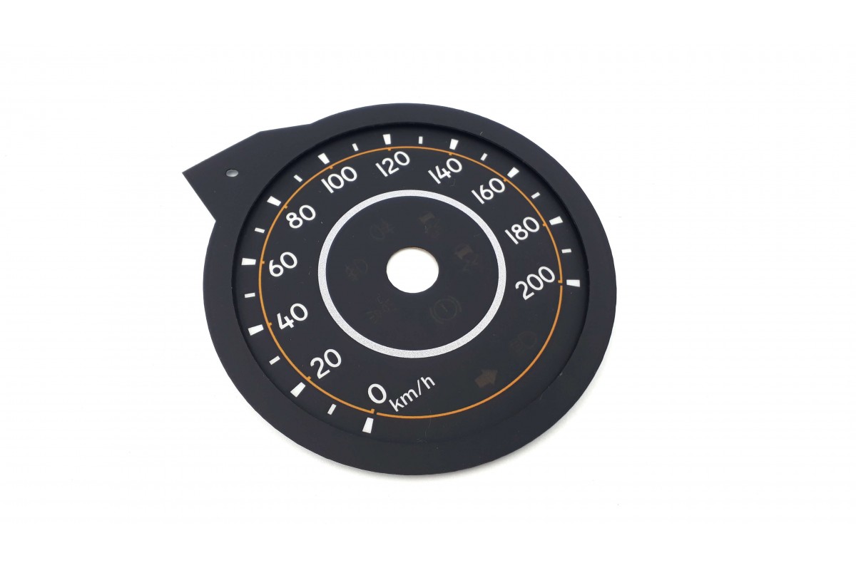 Jeep Wrangler JL IV 2018+ tacho dial mph to kmh replacement gauge, face