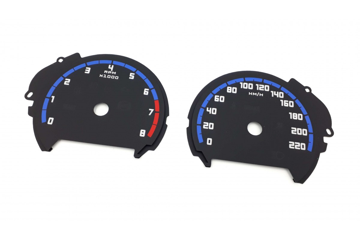 Ford Bronco replacement tacho dial gauge converted from MPH to Km/h ...