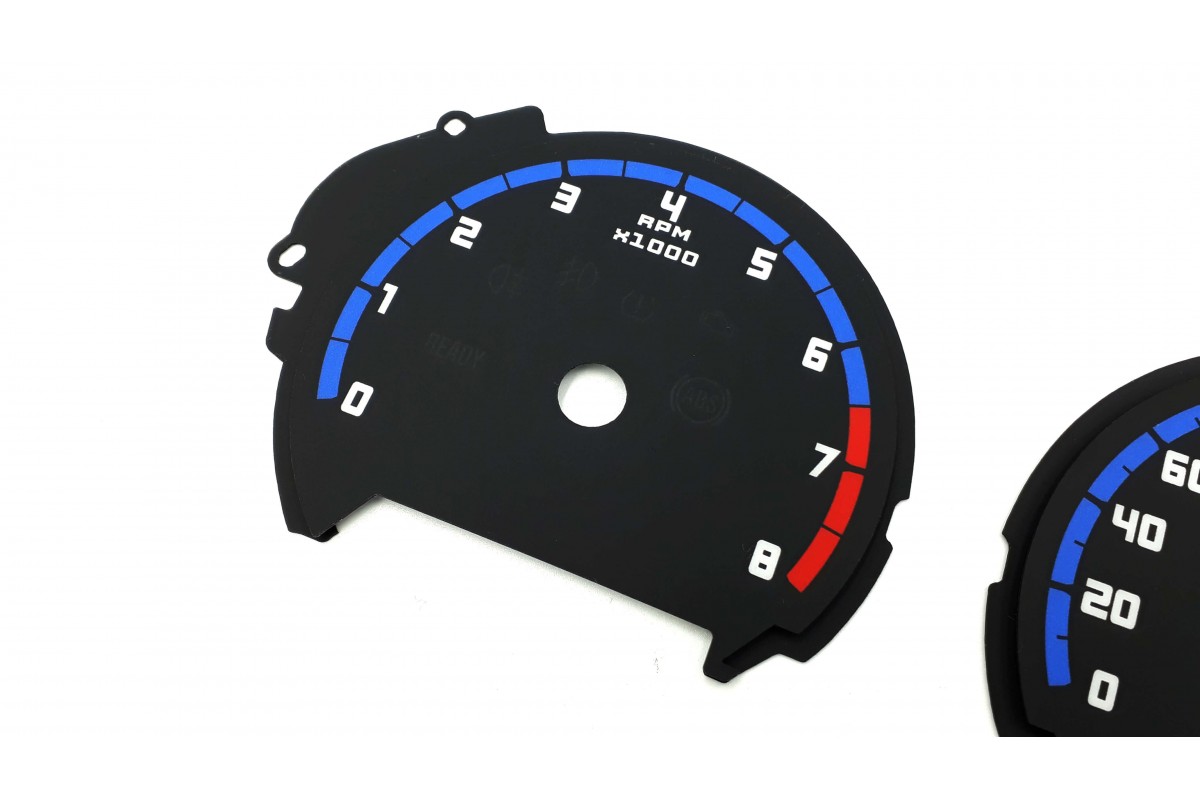 Ford Bronco replacement tacho dial gauge converted from MPH to Km/h ...