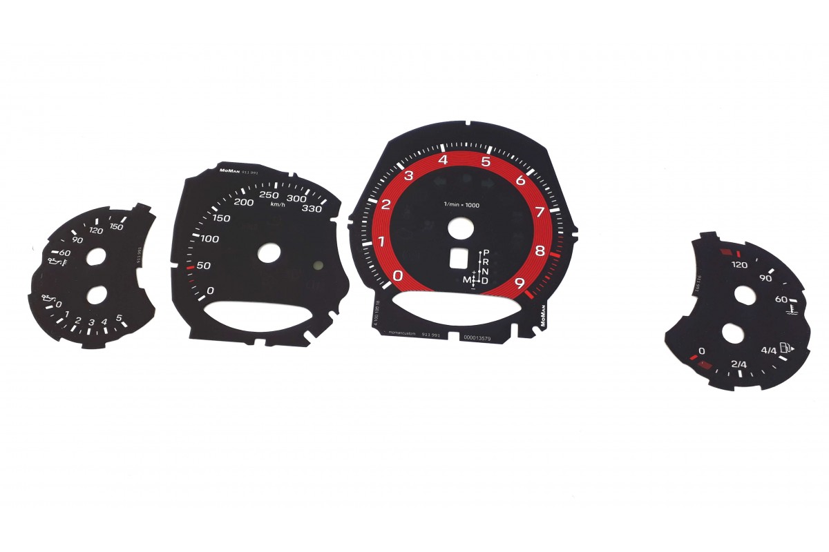 Porsche 911 - 991 - Custom Red Replacement tacho dials - converted from ...