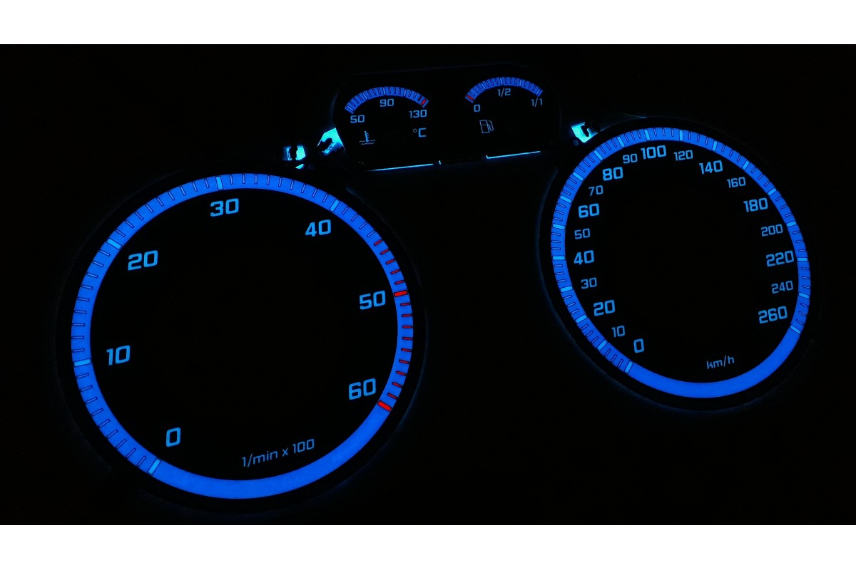 Volkswagen Golf MK5, Jetta, Touran, EOS Design 2 plasma tacho glow ...