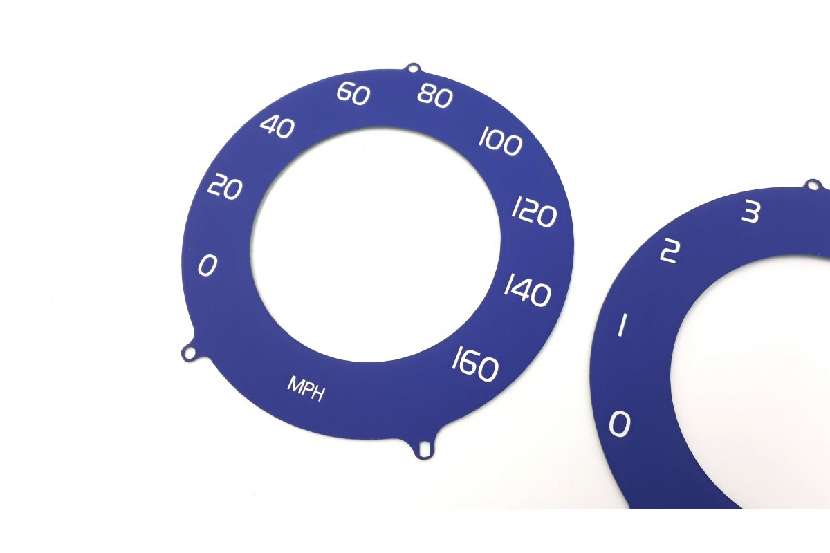 Volvo S60, V60, XC60 - MPH blue replacement tacho dials gauges like R ...