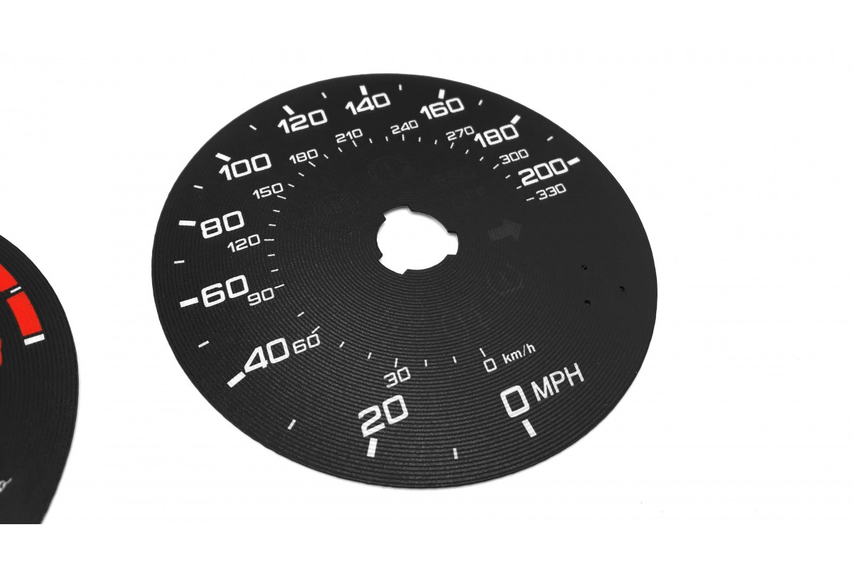 Alfa Romeo Stelvio QUADRIFOGLIO - REPLACEMENT TACHO DIAL KM/H TO MPH ...