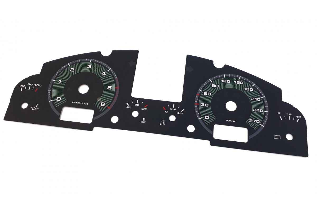Porsche Cayenne Mk1 2002-2010 KMH Custom Old Style Dials Gauges ...
