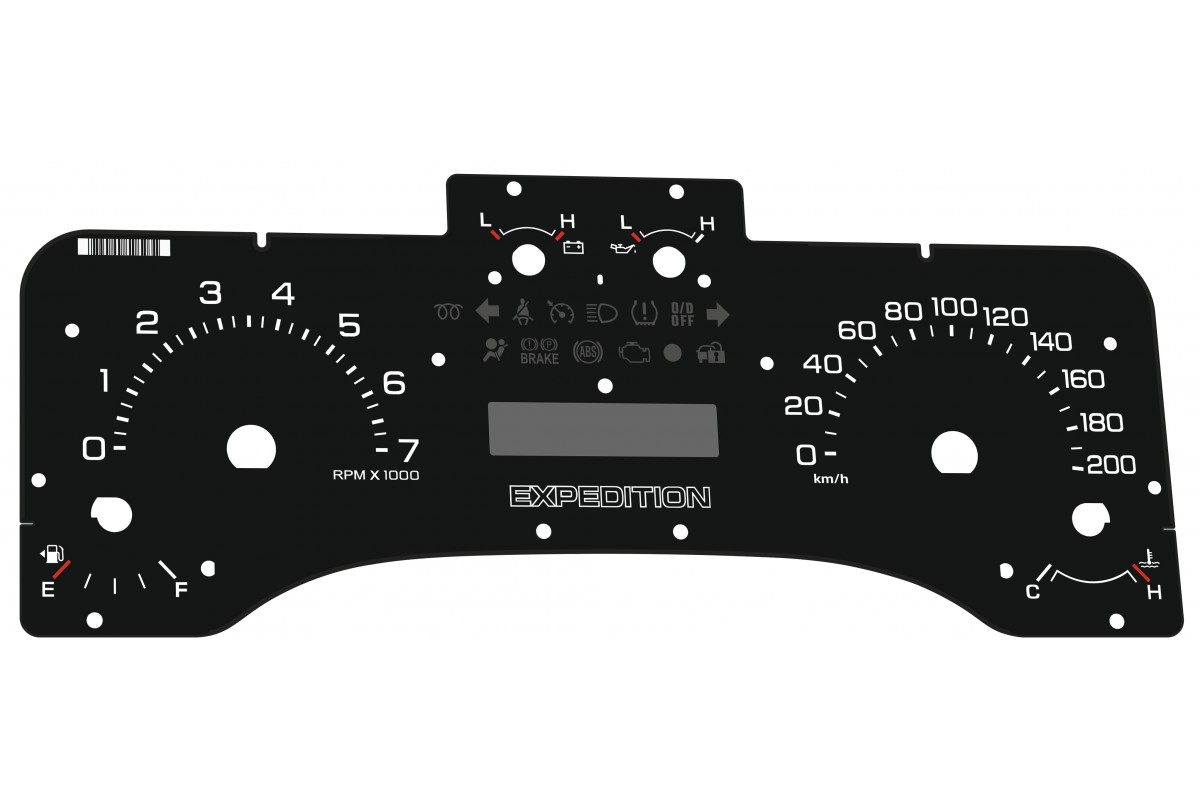 Ford Expedition III - replacement Instrument cluster gauges MPH to KMH