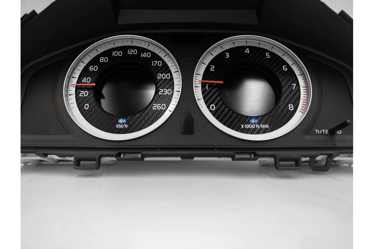 Volvo S60 V60 XC60 S80 V70 XC70 - Sweden Carbon Design Replacement dial ...