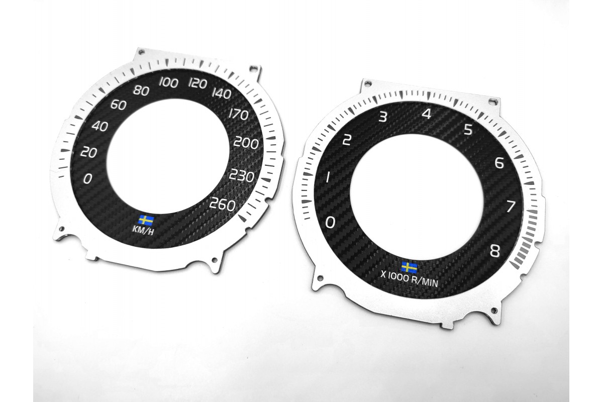 Volvo S60 V60 XC60 S80 V70 XC70 - Sweden Carbon Design Replacement dial ...