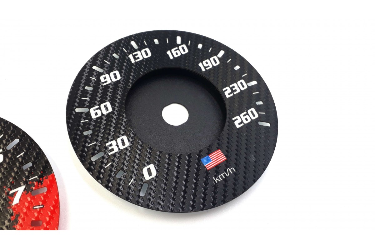 Jeep Renegade - American Carbon Custom replacement tacho dials gauges ...