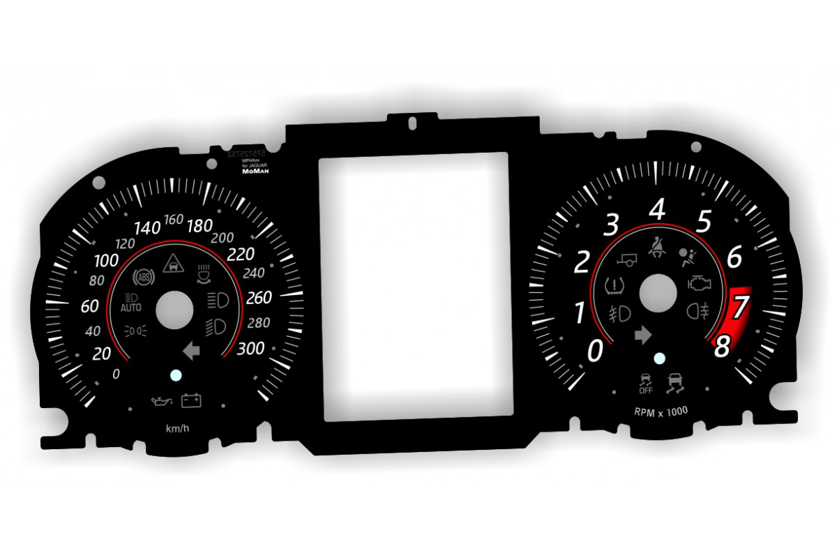 Jaguar F-Type 2016 - now - Replacement instrument cluster dial ...