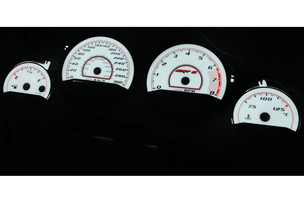DODGE CHALLENGER SRT8 SRT-8 2011-2014 plasma tacho glow gauges ...