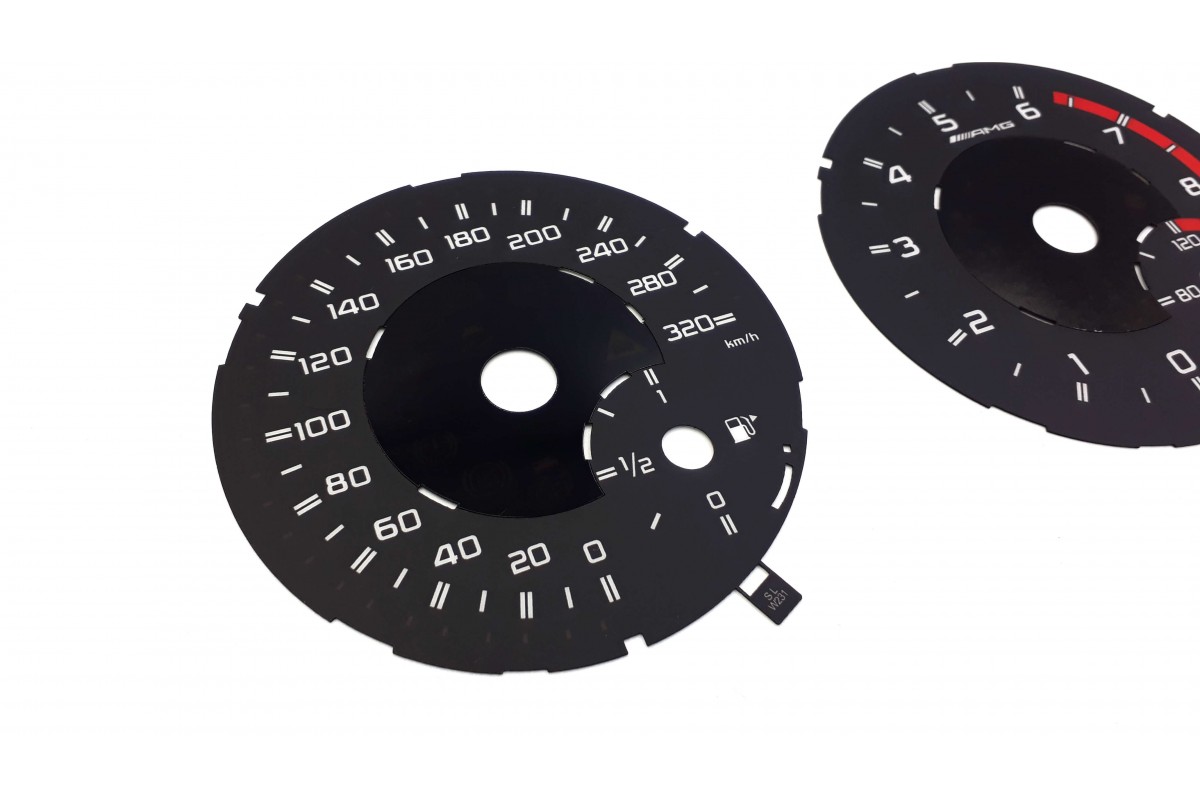 Mercedes-Benz SL W231 63AMG - gauges replica for AMG black replacement ...